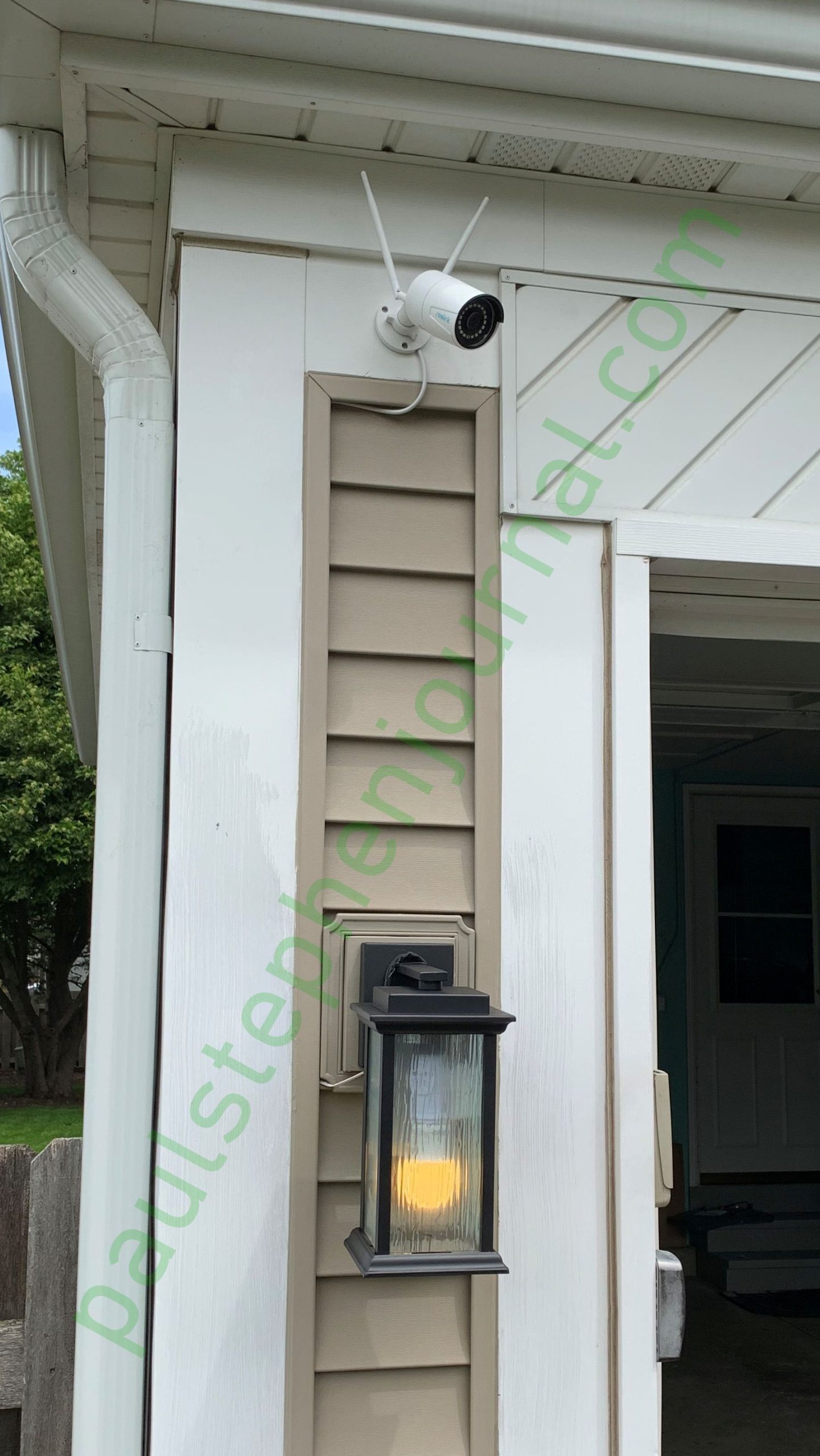 Garage Security Cameras Using Existing Light Fixtures - Computer Looking Up